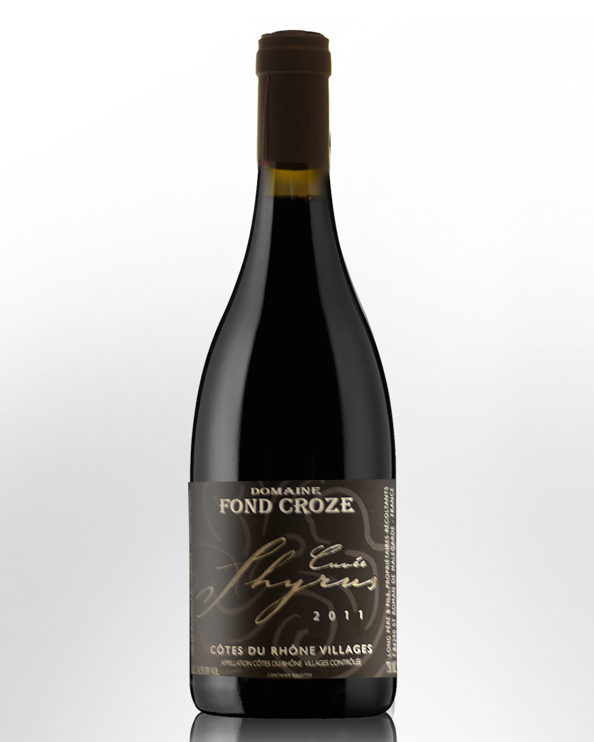 2011 Domaine Fond Croze Cuvee Shyrus | Nicks Wine Merchants