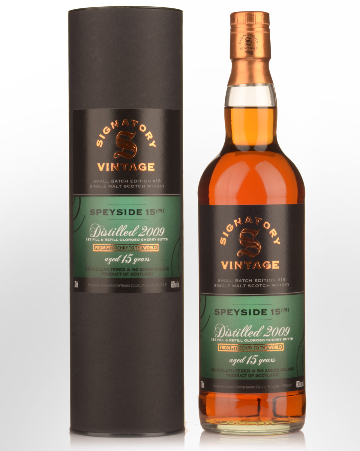 2009 Signatory Vintage Speyside (M) 15 Year Old Small Batch Edition #18 ...