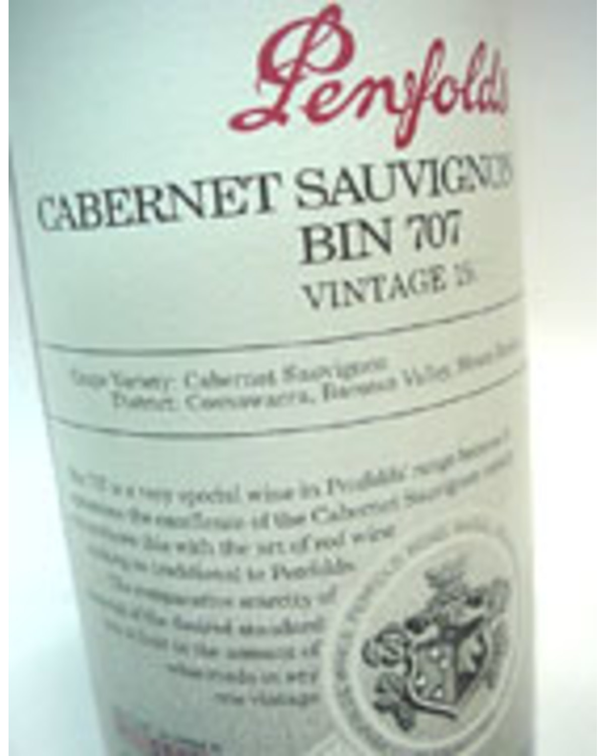 1997 Penfolds Bin 707 Cabernet Sauvignon (1500ml) | Nicks Wine Merchants
