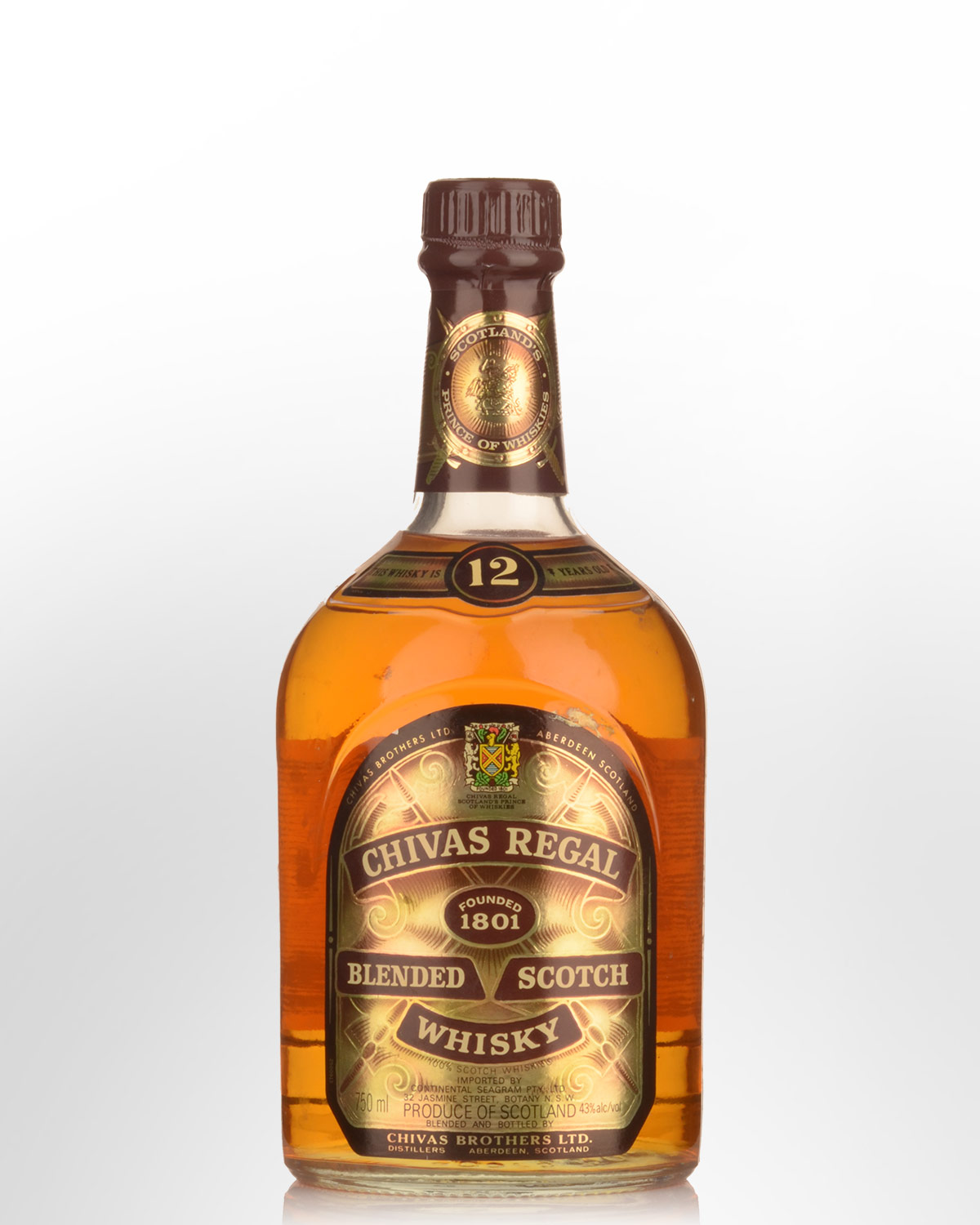Chivas Regal 12 Year Old Blended Scotch Whisky (750ml) - Older Bottling | Nicks Wine Merchants