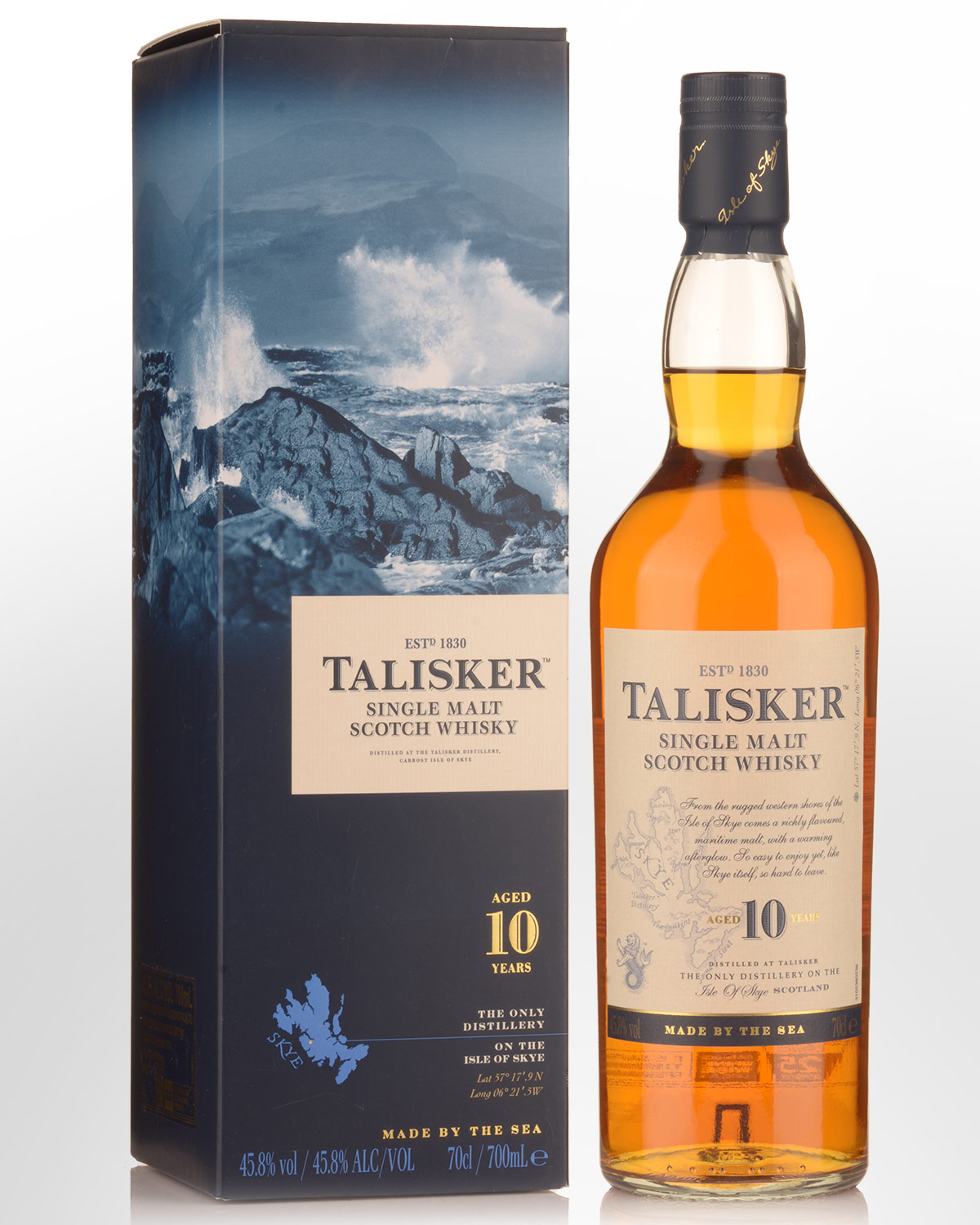 Talisker 10 Year Old Single Malt Scotch Whisky (700ml) - Older bottling | Nicks Wine Merchants