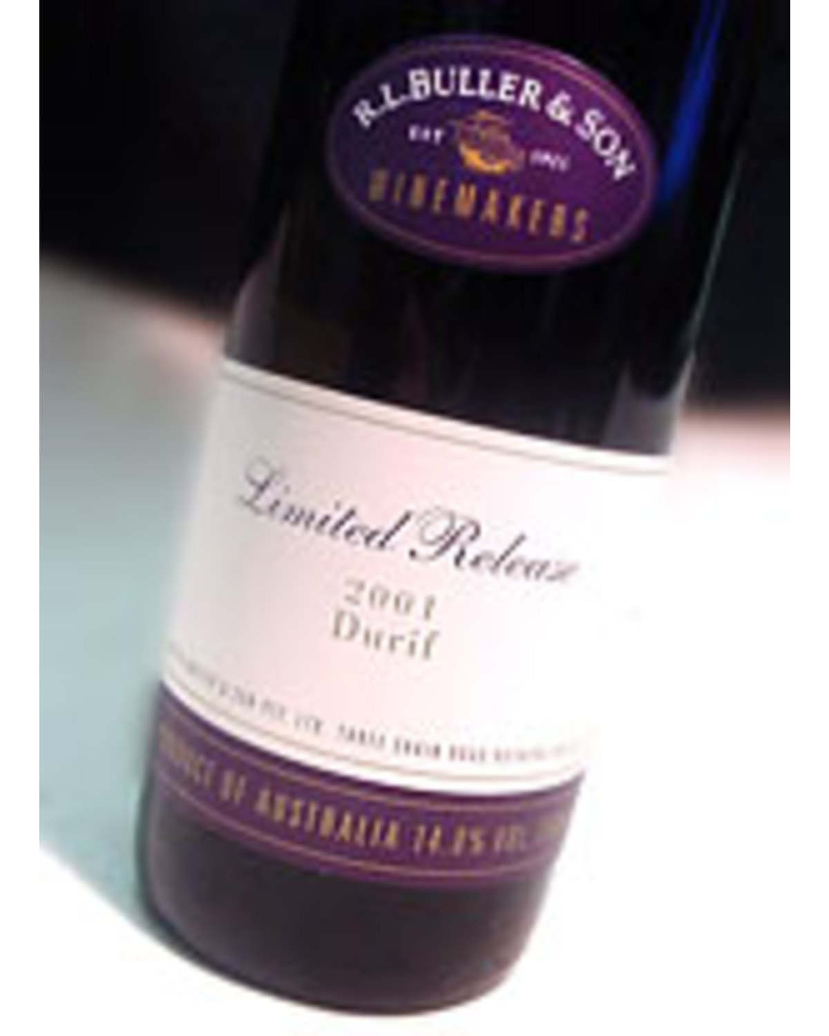 2001 R.L. Buller & Son Limited Release Durif | Nicks Wine Merchants