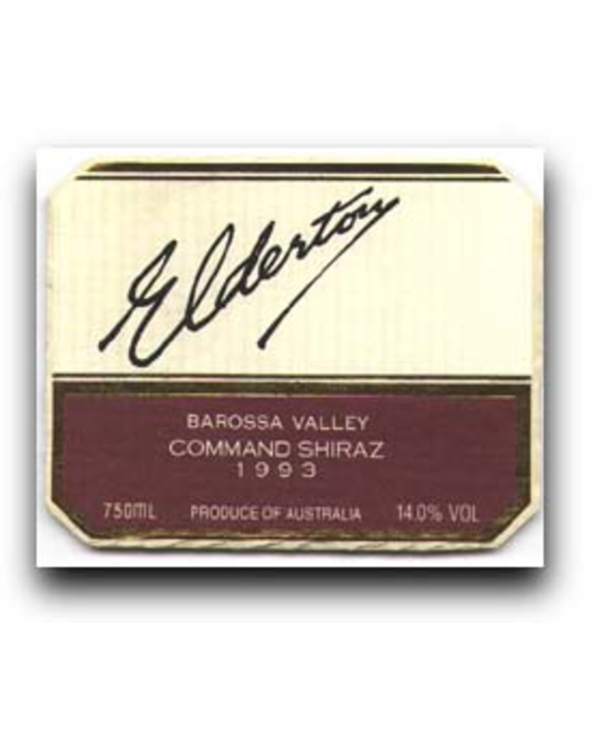 1993 Elderton Command Shiraz | Nicks Wine Merchants