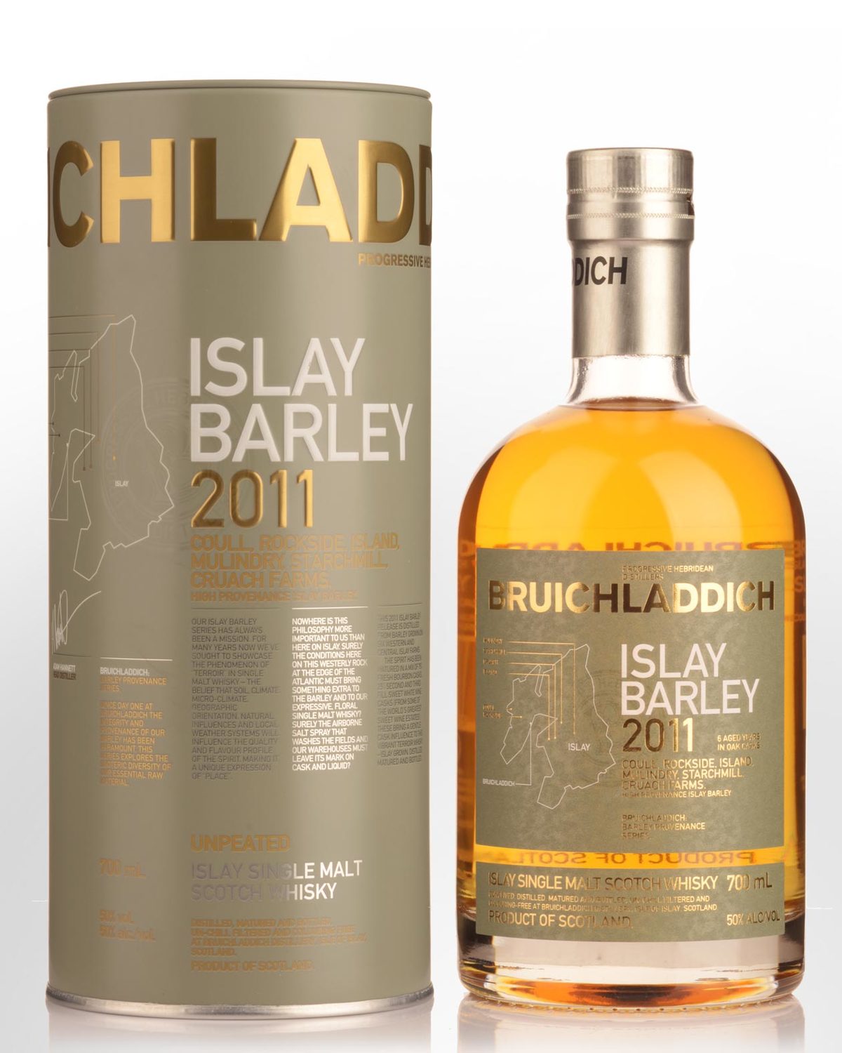 2011 Bruichladdich Islay Barley Unpeated Single Malt Scotch Whisky
